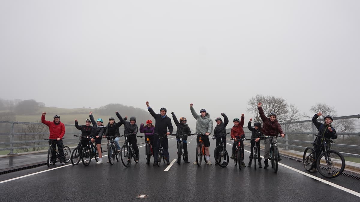 A first look at the drive over the Dyfi A487 Machynlleth bridge ...