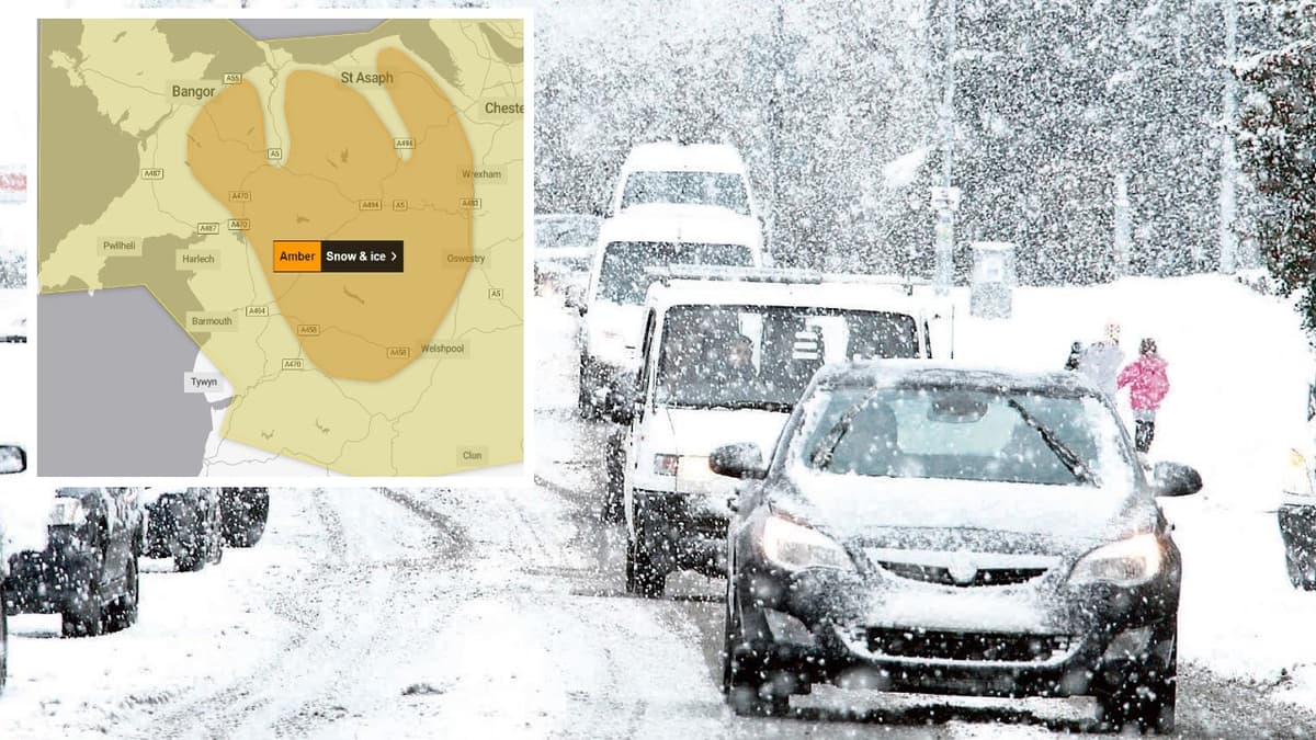 Forecasters issue amber warning for snow and ice | cambrian-news.co.uk