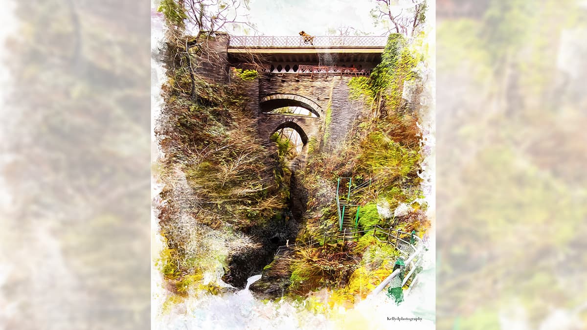 An artist’s interpretation of Devil's Bridge | cambrian-news.co.uk