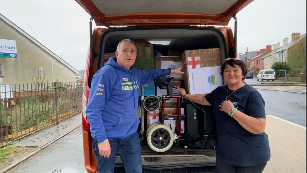Behind the scenes in Penparcau Hub as volunteers prepare to deliver aid ...