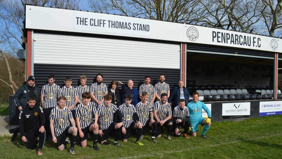 Penparcau stand named to honour Cliff's long service to local football ...