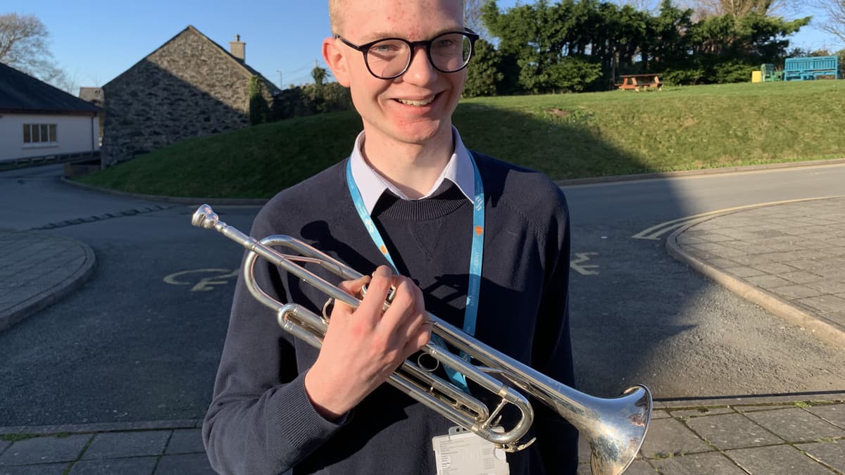 Talented trumpeter wins place in national brass band | cambrian-news.co.uk
