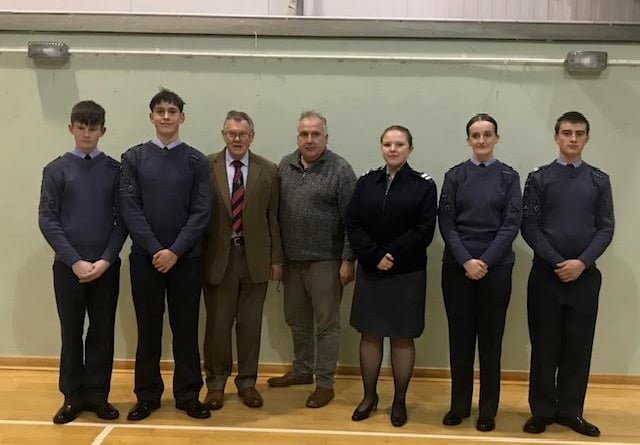 Borth British Legion welcome air cadets | cambrian-news.co.uk