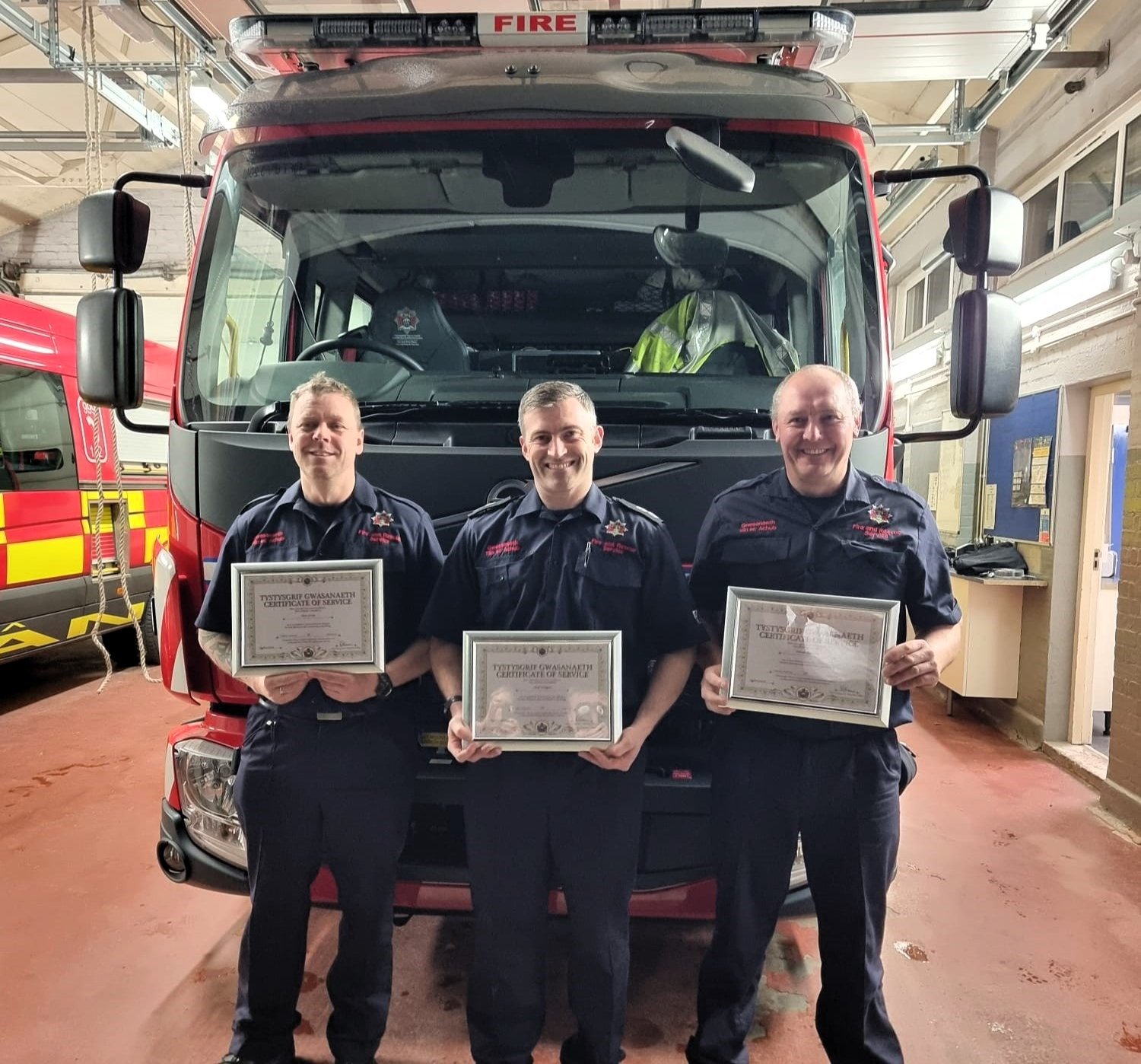Lampeter firefighters praised for long service | cambrian-news.co.uk