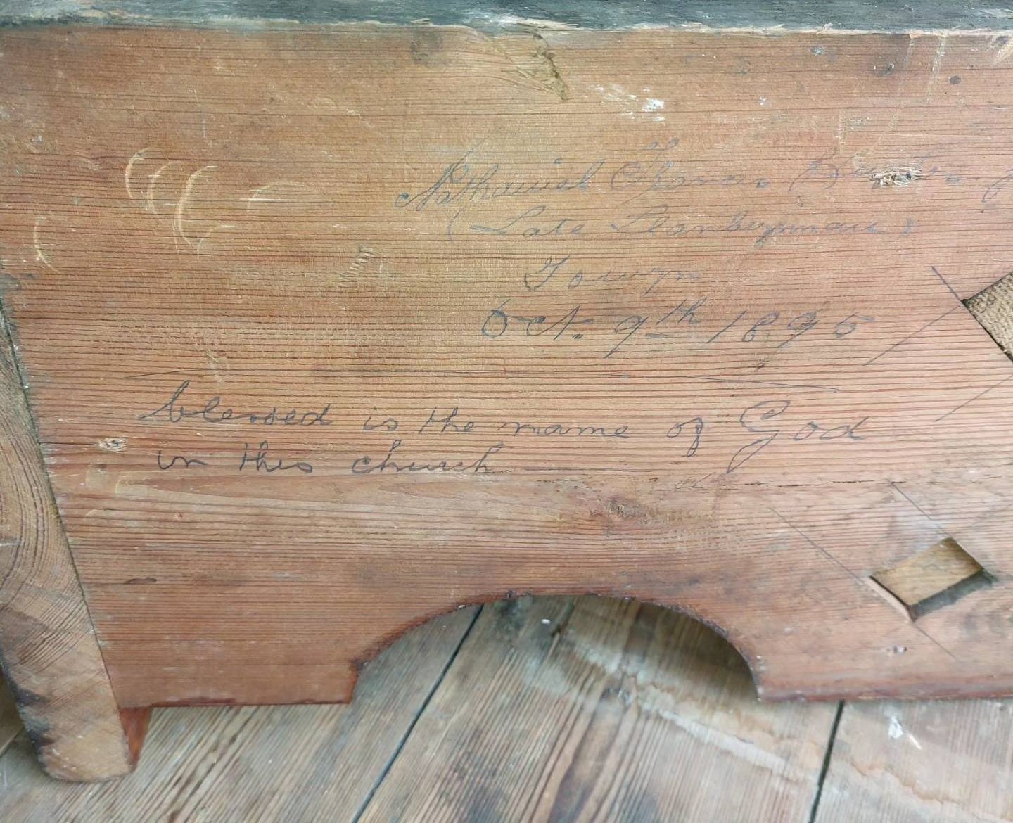 Corris man finds hidden message from Victorian joiner behind 130yo ...