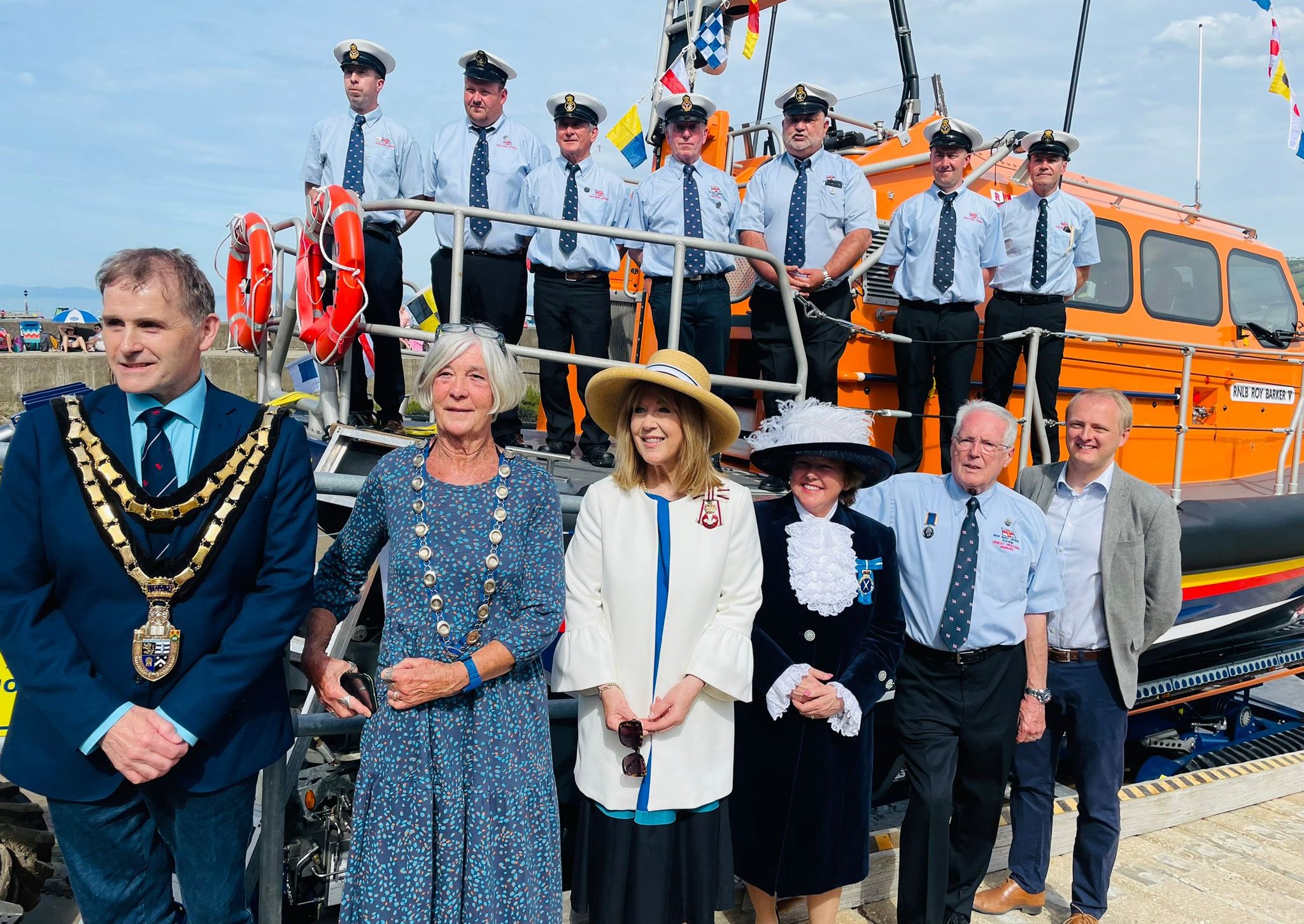 New Quay celebrates with double naming ceremony for lifeboats ...