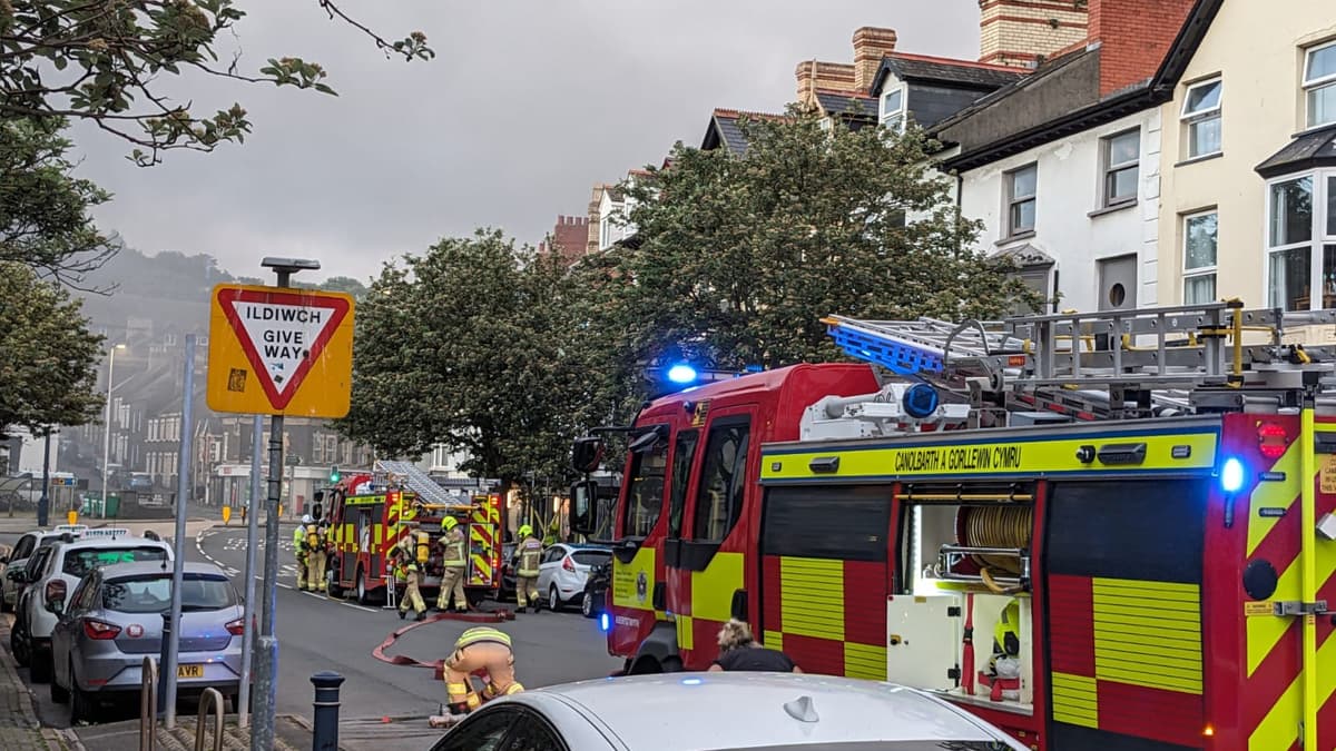 Man arrested following Aberystwyth town centre fire | cambrian-news.co.uk