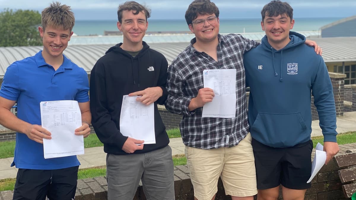 A levels day: Ysgol Gyfun Aberaeron pupils smash it with over half of ...