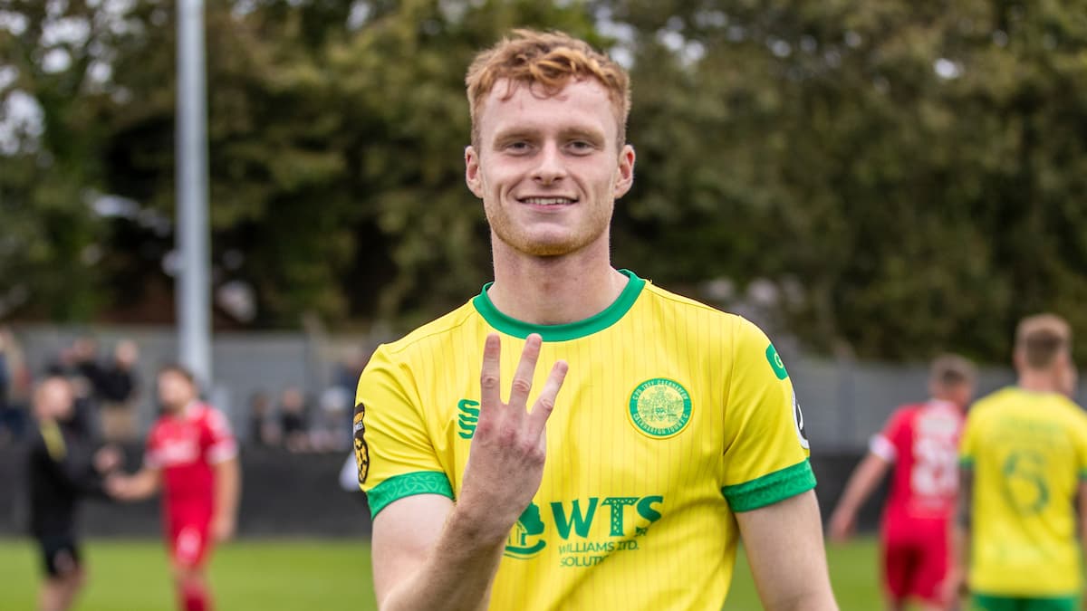 Clarke hat-trick clinches victory for Caernarfon against Briton Ferry ...