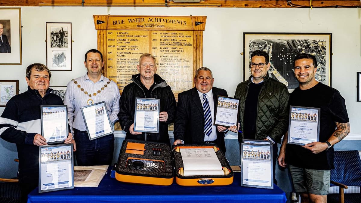 RNLI fundraisers in Aberaeron sign commemorative scroll | cambrian-news ...