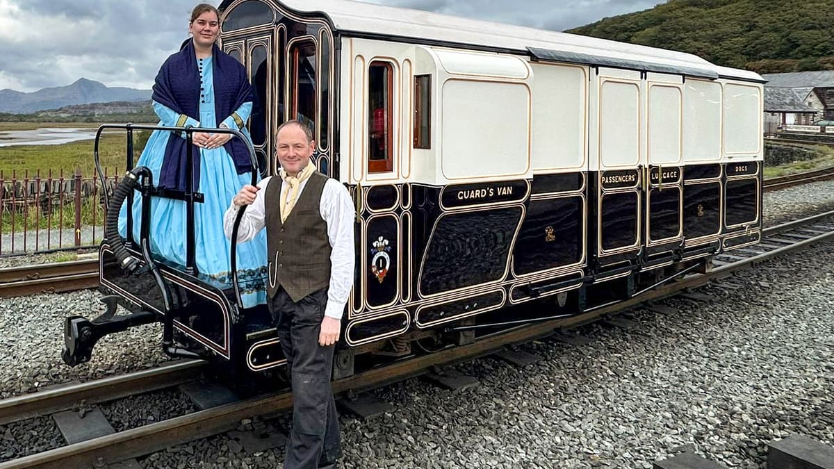 Father and daughter carriage works team paint Victorian carriage for ...