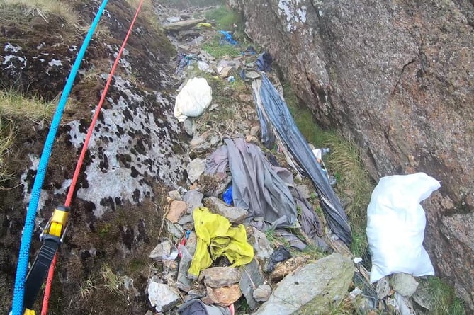 'Waterfalls' of rubbish plague Wales' highest peak | cambrian-news.co.uk