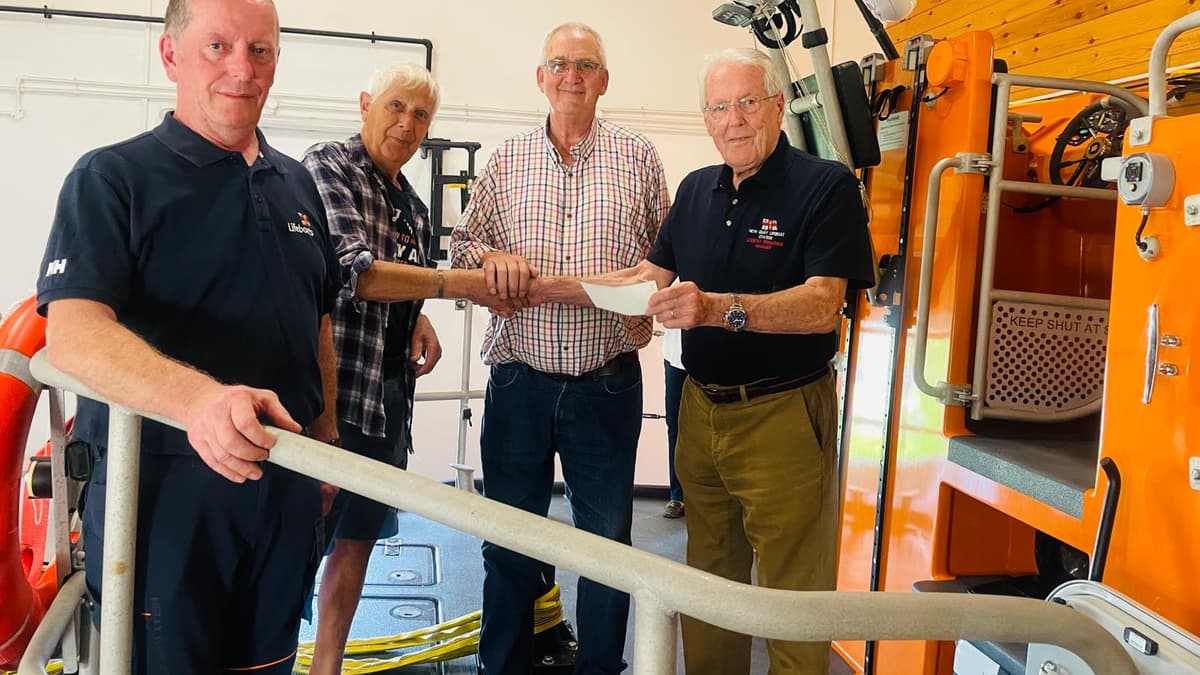 Generous donation boosts New Quay RNLI’s lifesaving efforts | cambrian ...