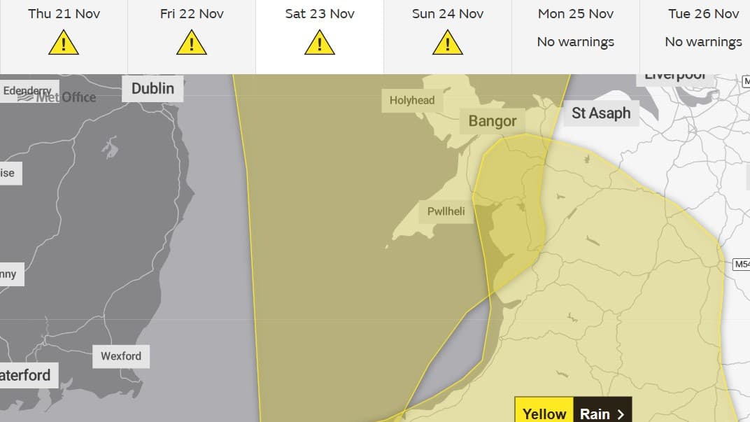 Four days of weather warnings as storm Bert approaches | cambrian-news ...
