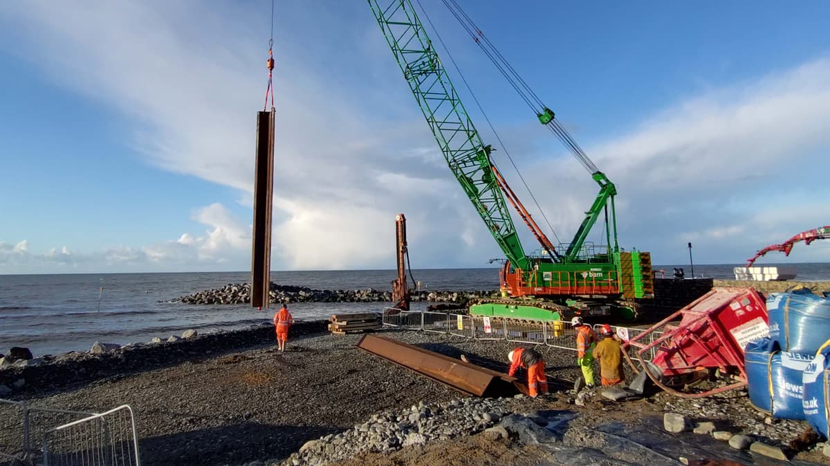 Overspend on Aberaeron sea defence, set to be completed 'imminently ...