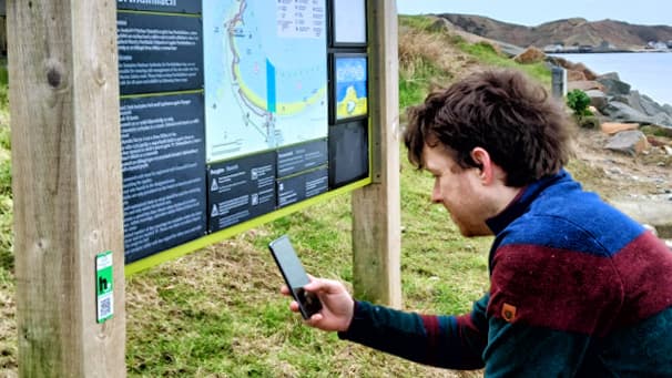 Gwynedd QR code on Wales Coast Path reveals story of seagrass ...