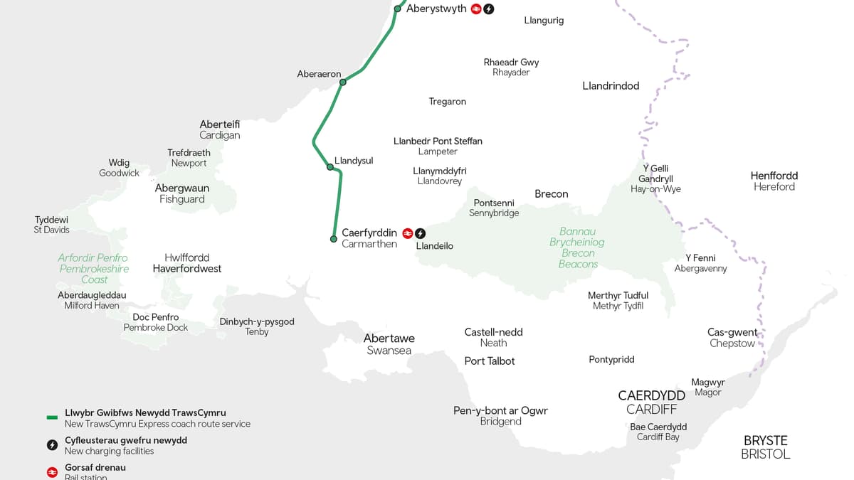 Plans launched for new express north to south Wales coach service ...