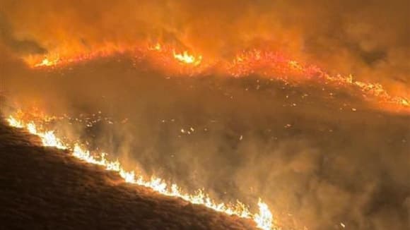 Ongoing fires in mid and west wales prompt warning to residents ...