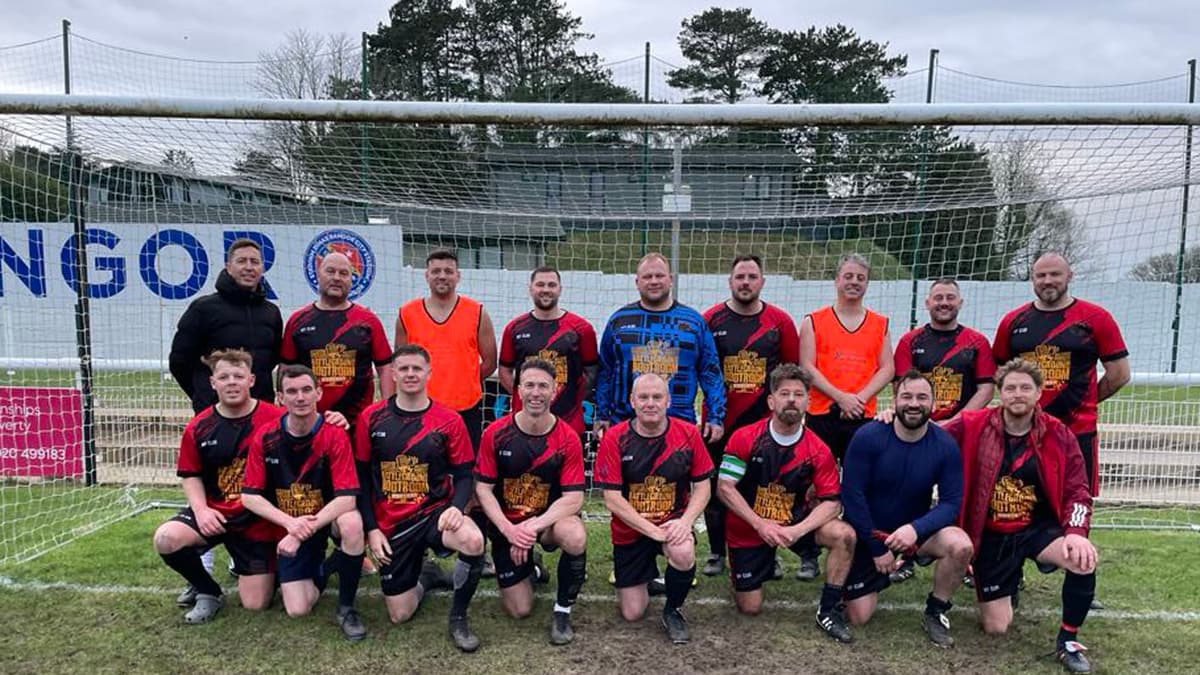 Veterans charity football match at Penparcau FC highlights day ...