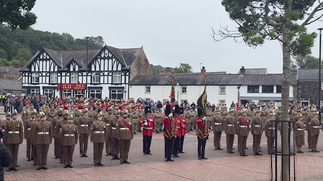 Military parade marks Bangor's 1,500th anniversary | cambrian-news.co.uk