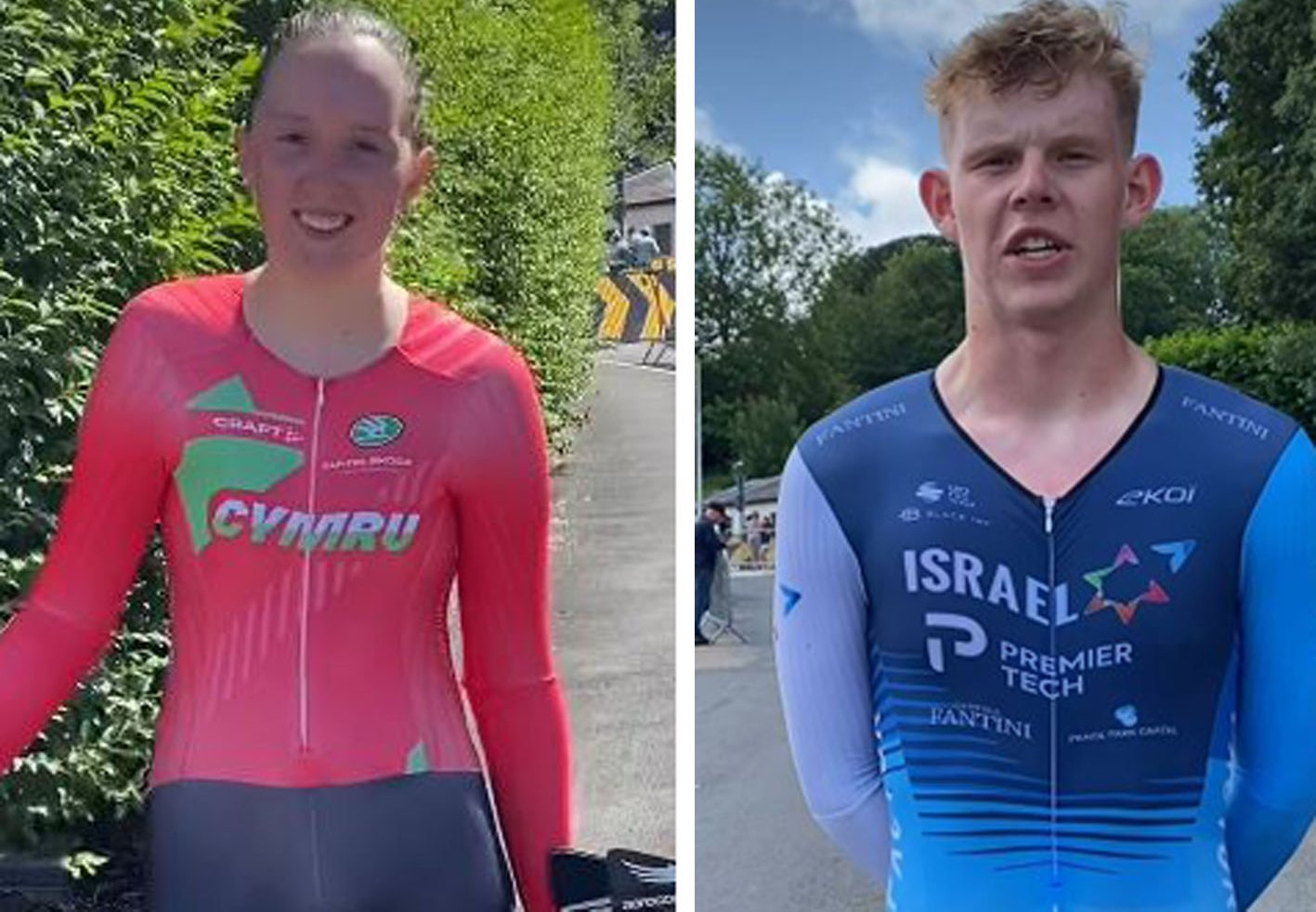 Lowri and Finlay take on Lloyds National Road Championships time-trial ...