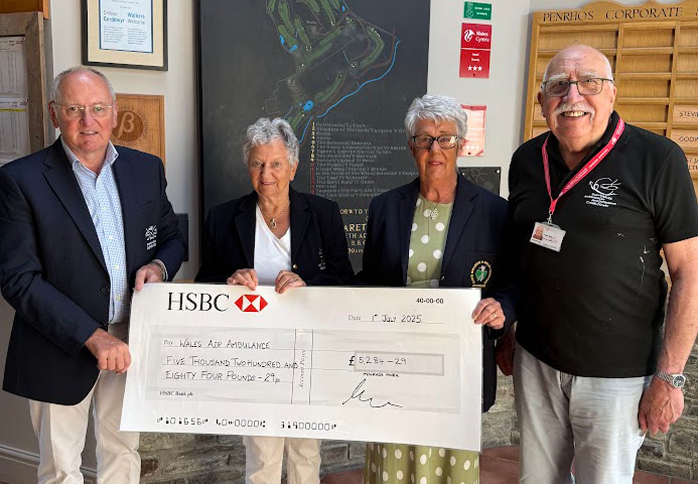Penrhos Golf Club donates over £5,000 to Wales Air Ambulance | cambrian ...
