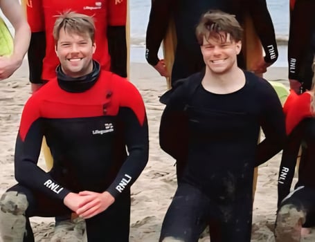 RNLI lifeguarding brothers rescue man in upturned kayak | cambrian-news ...