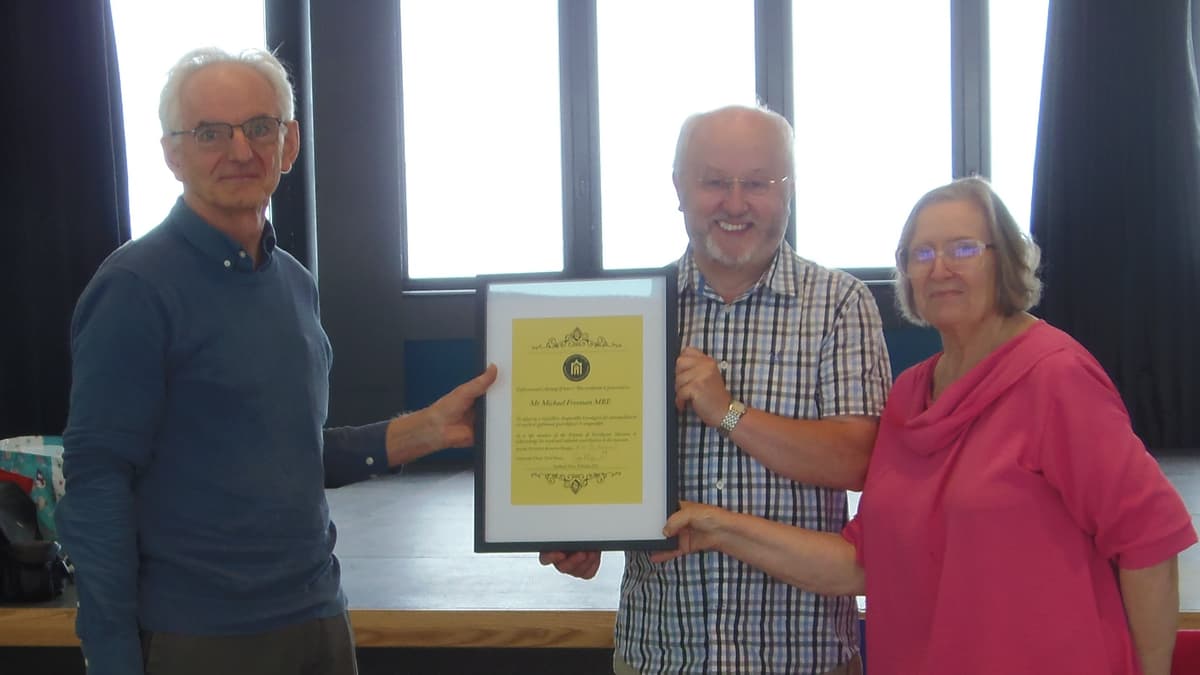 Ceredigion Museum honours Michael Freeman MBE as life member | cambrian ...
