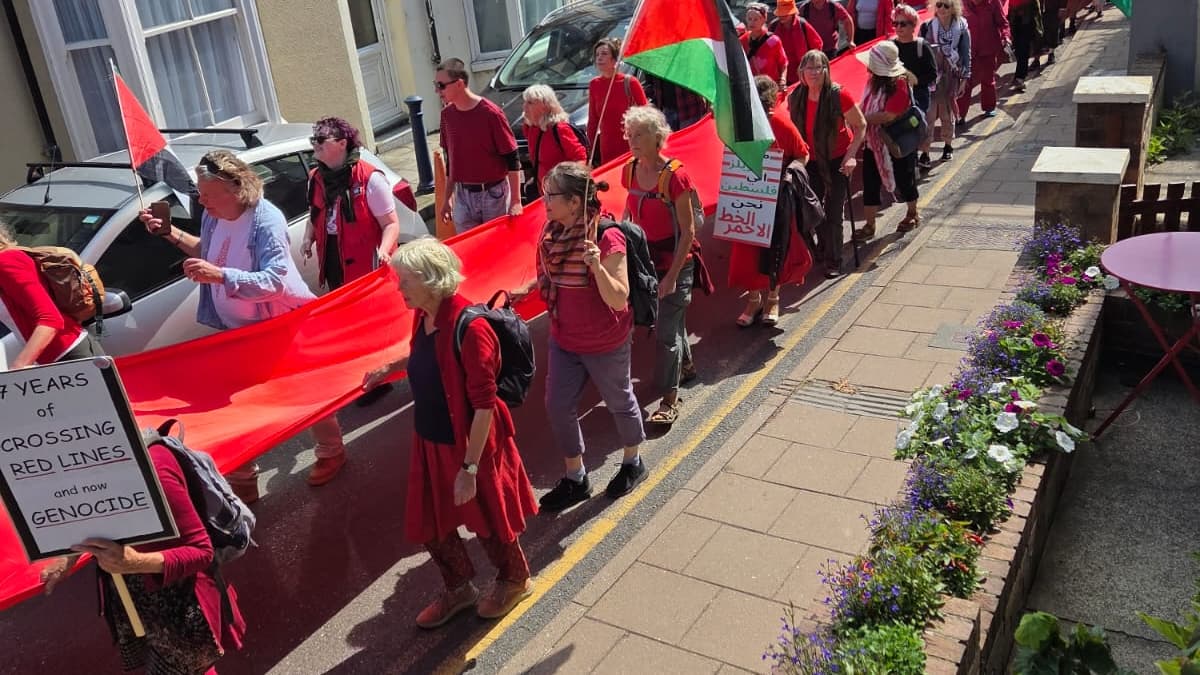 International Red Line Protest for Palestine marches through ...
