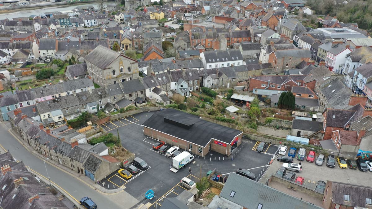 Former health centre car park gets makeover | cambrian-news.co.uk
