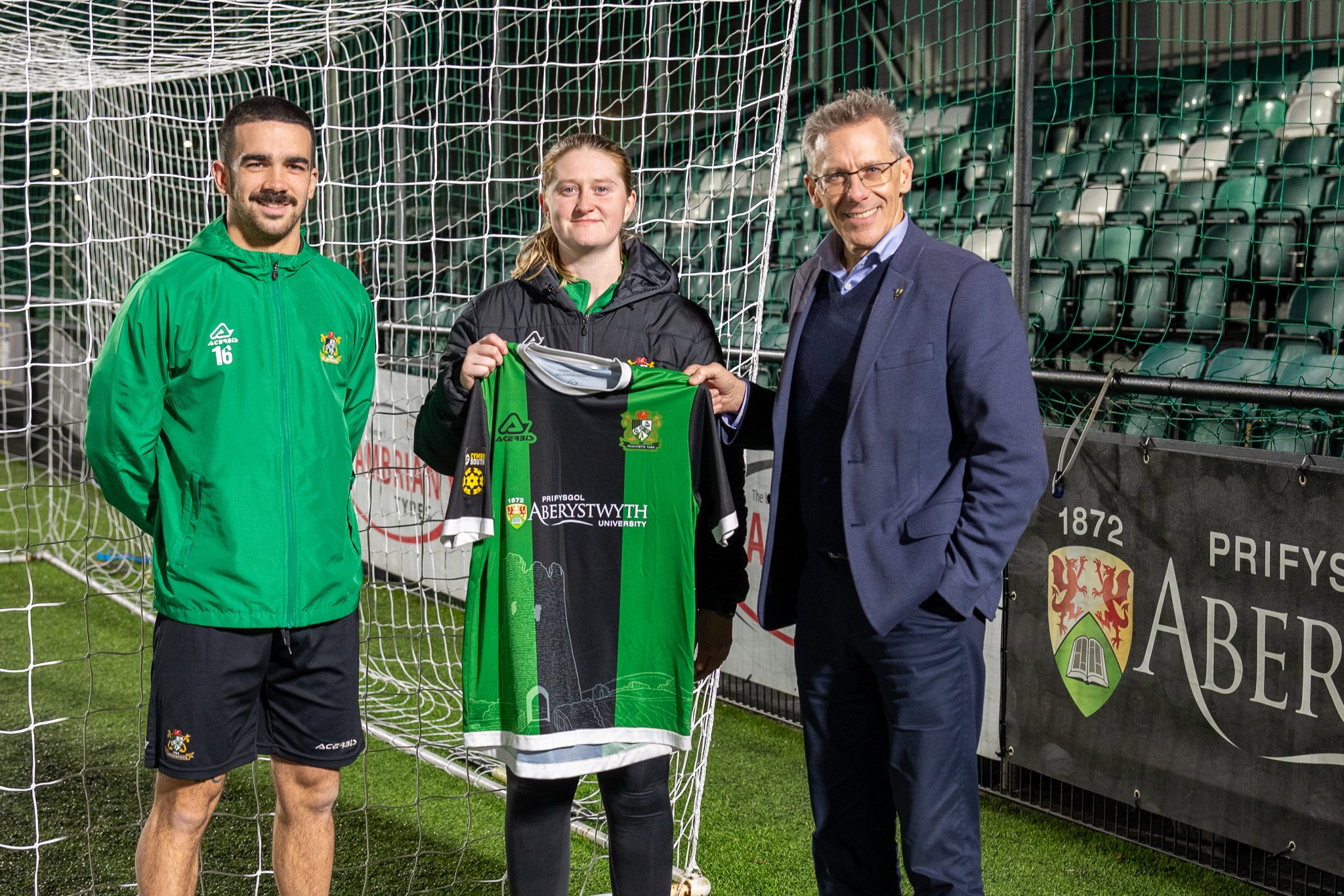 Aberystwyth FC’s new kit marks partnership with Aberystwyth University ...