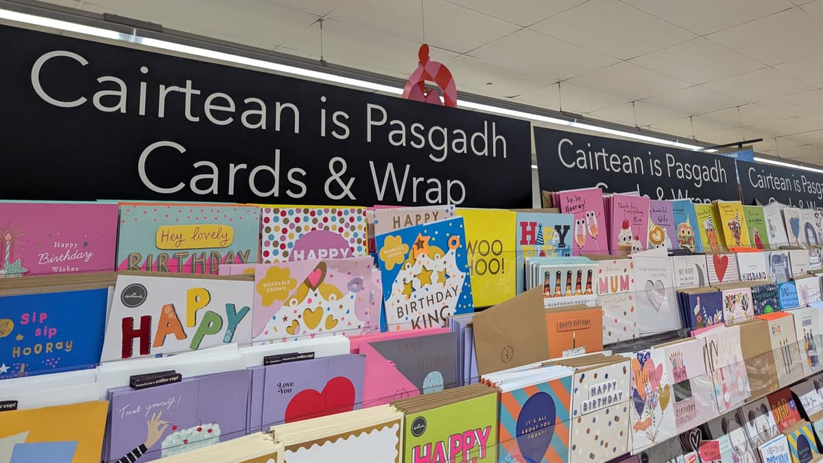 Scottish Gaelic used instead of Welsh signage in mid Wales Co-op ...