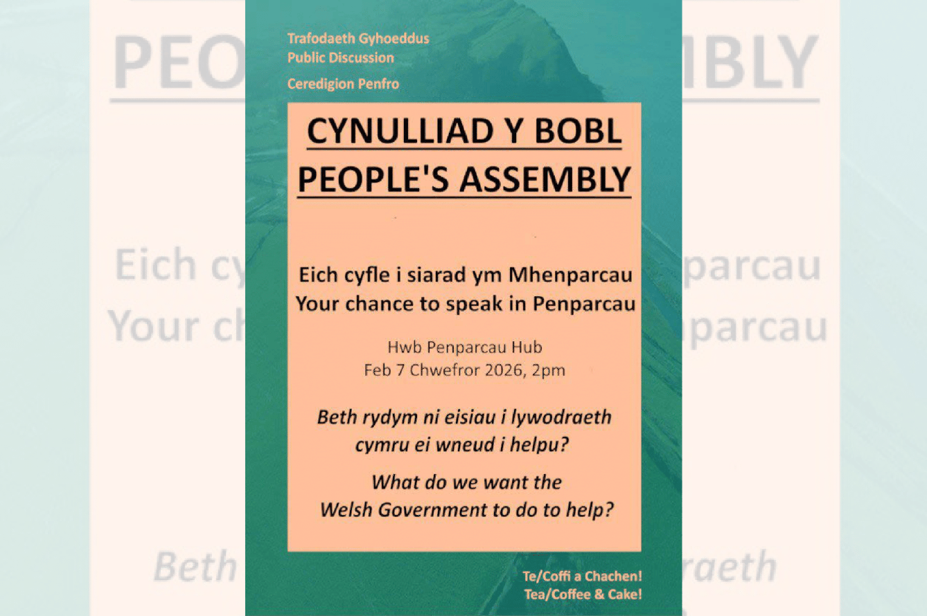Question your Senedd candidates at Aberystwyth People's Assembly next ...
