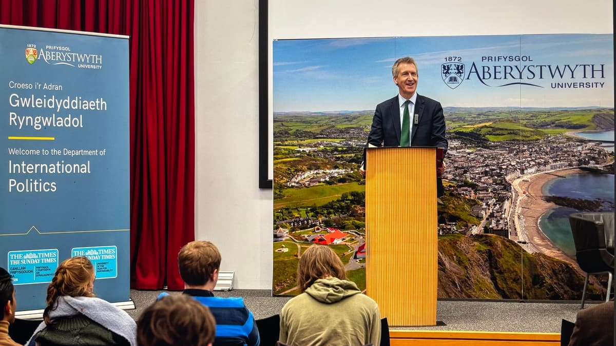 UK Security Minister visits Aberystwyth University | cambrian-news.co.uk