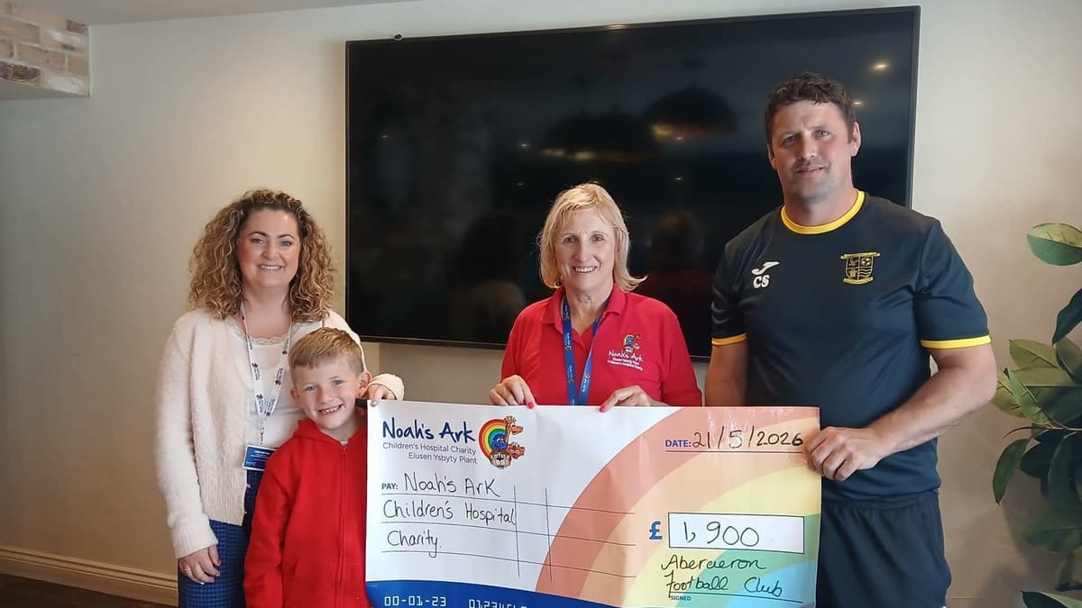 Aberaeron juniors raise £1,900 for Noah’s Ark Children’s Hospital ...