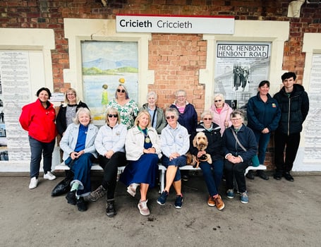 Criccieth railway station unveils wooden steam train and new exhibition ...